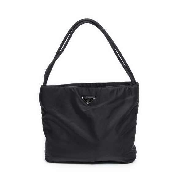 Prada | Bags | Prada Square Zip Tote In Black Nylon Canvas | Poshmark